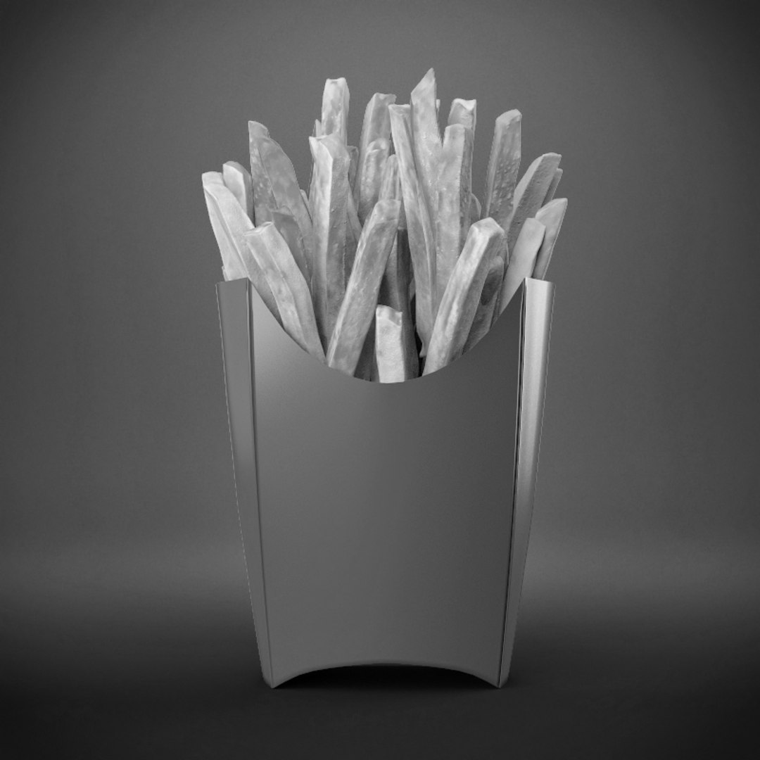 3d Model Of French Fries