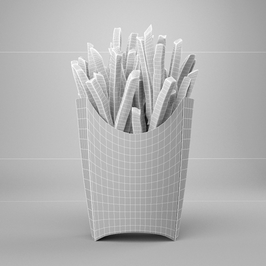 3d Model Of French Fries