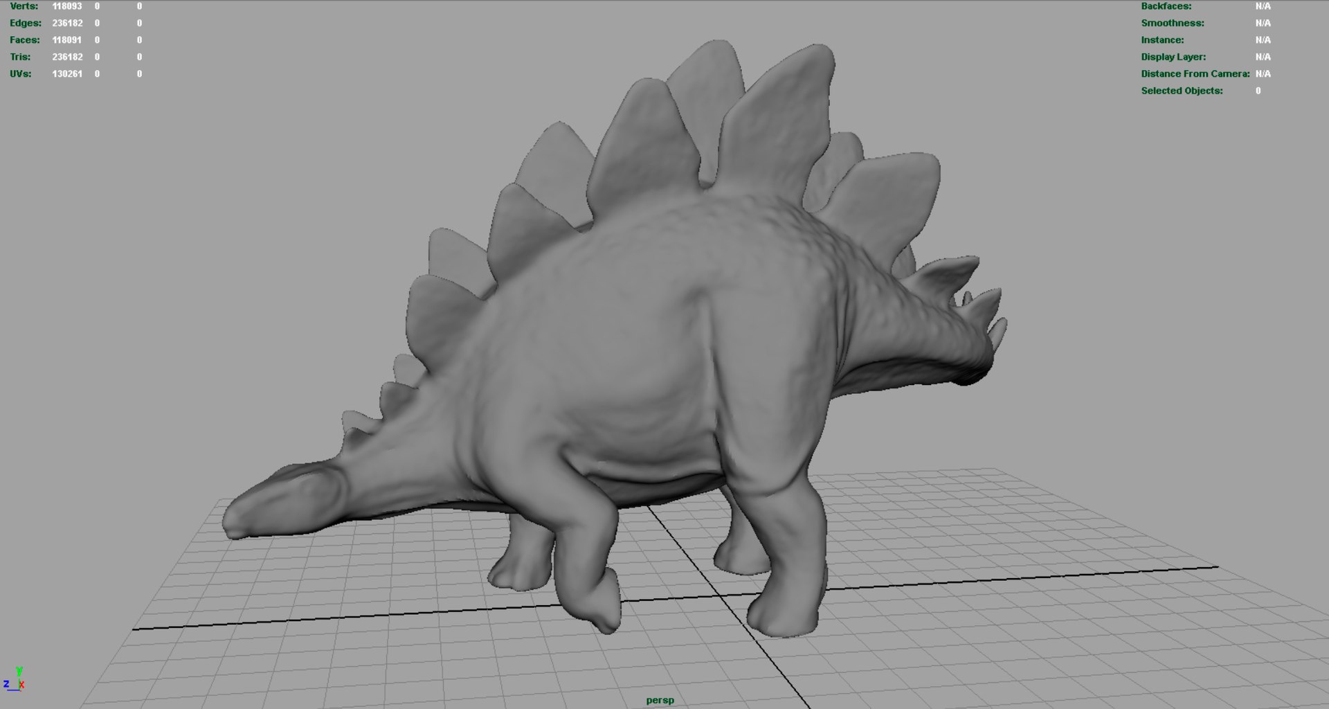3D model stegosaurus - TurboSquid 1397935