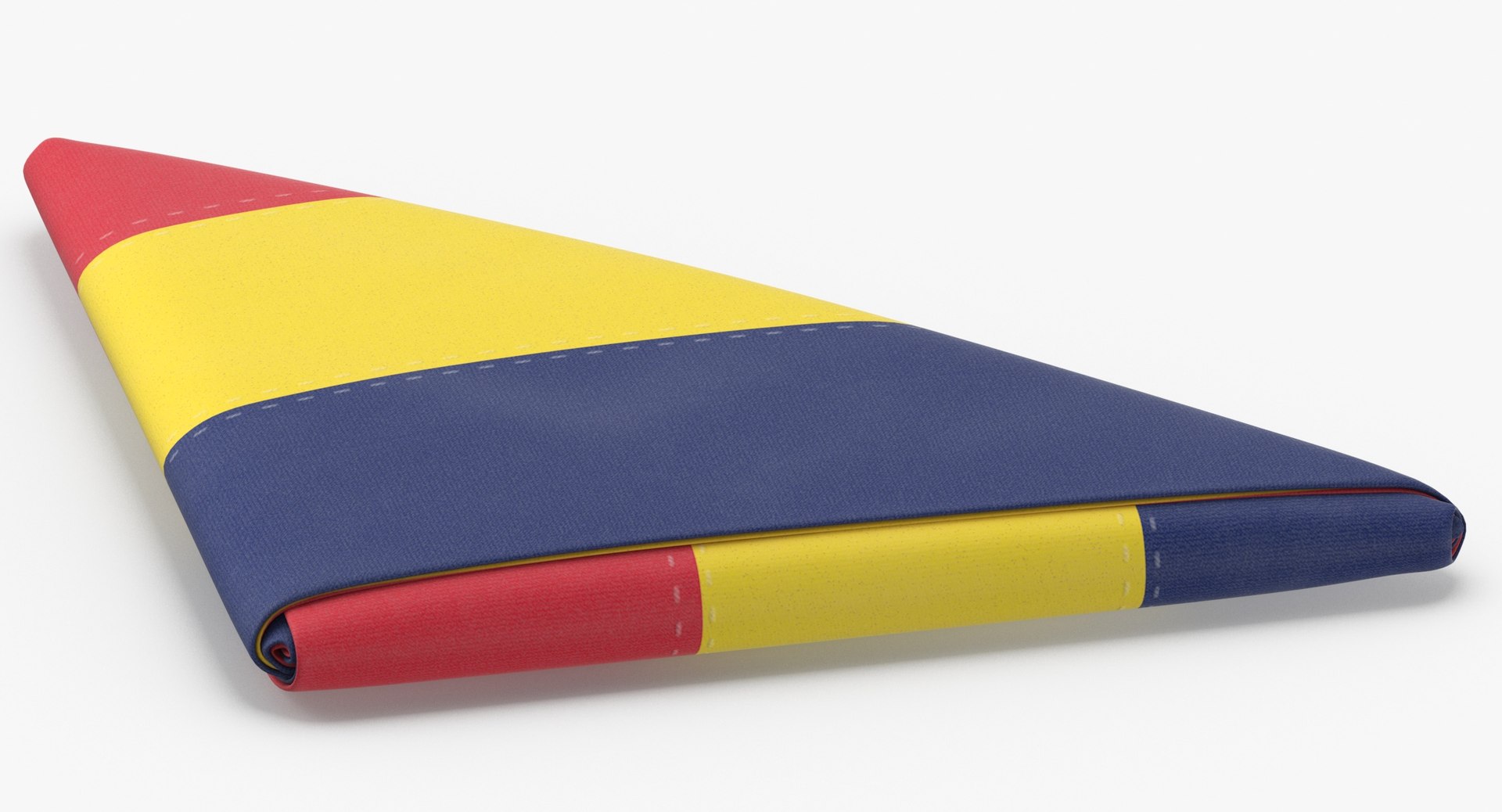 Flag Folded Triangle Chad 3D Model - TurboSquid 1617504