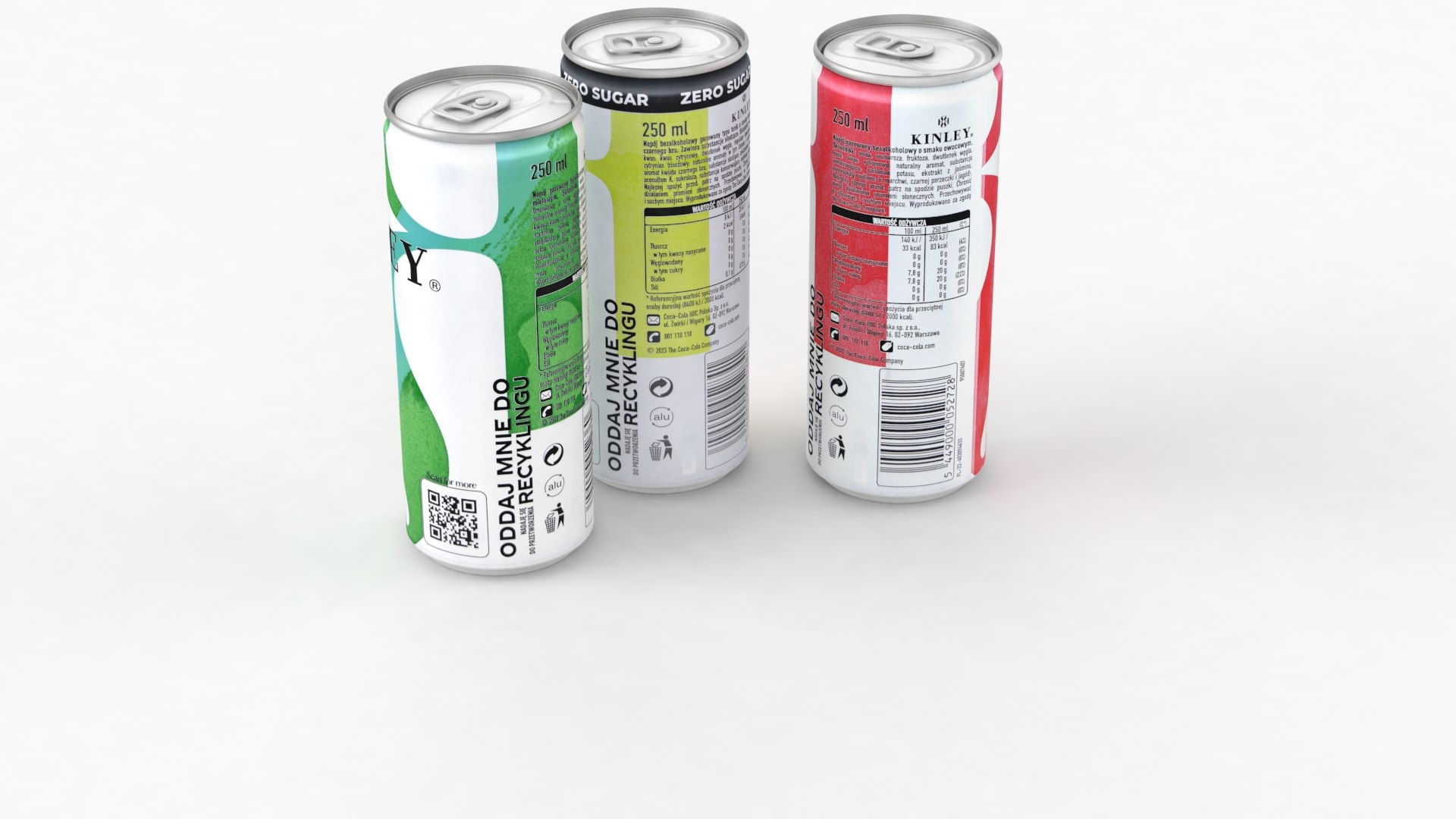 Beverage Can Kinley 330ml 2023 Collection 3D - TurboSquid 2121350