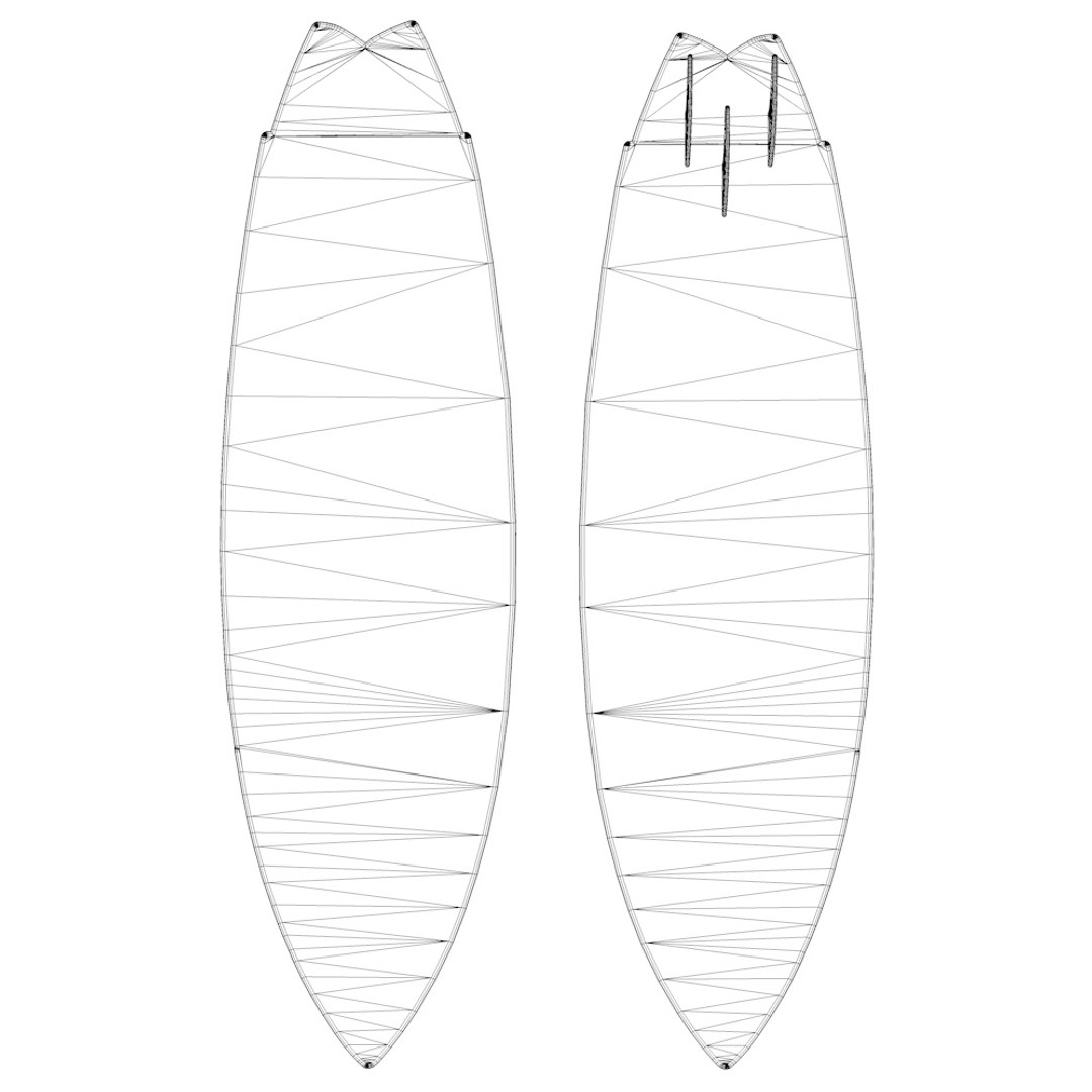 Surf Surfboard 3d Model