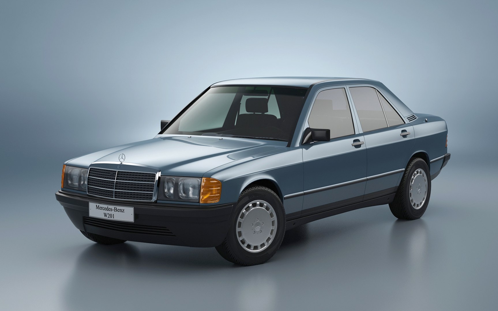 3d Model Mercedes-benz 190 W201