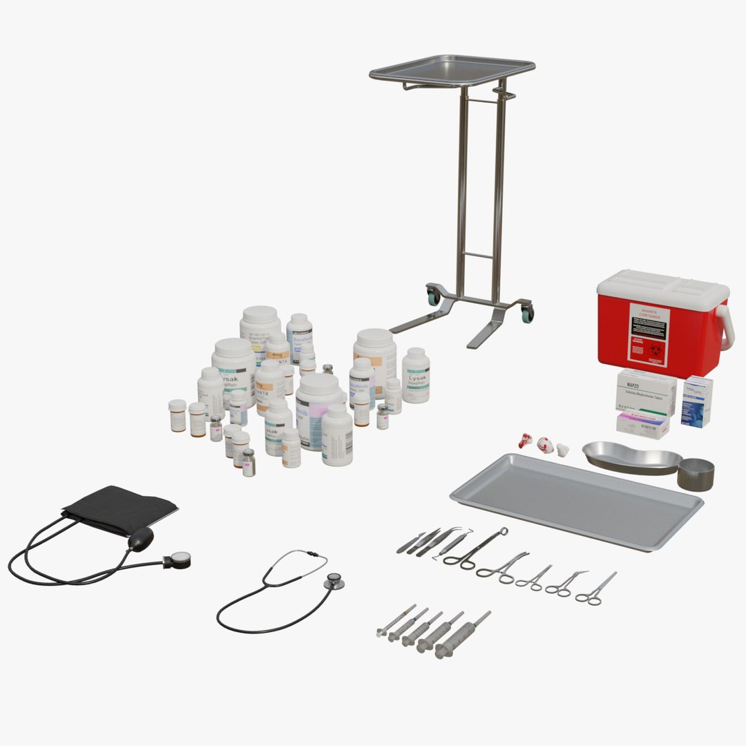 Hospital Props Collection 3A 3D - TurboSquid 2105106