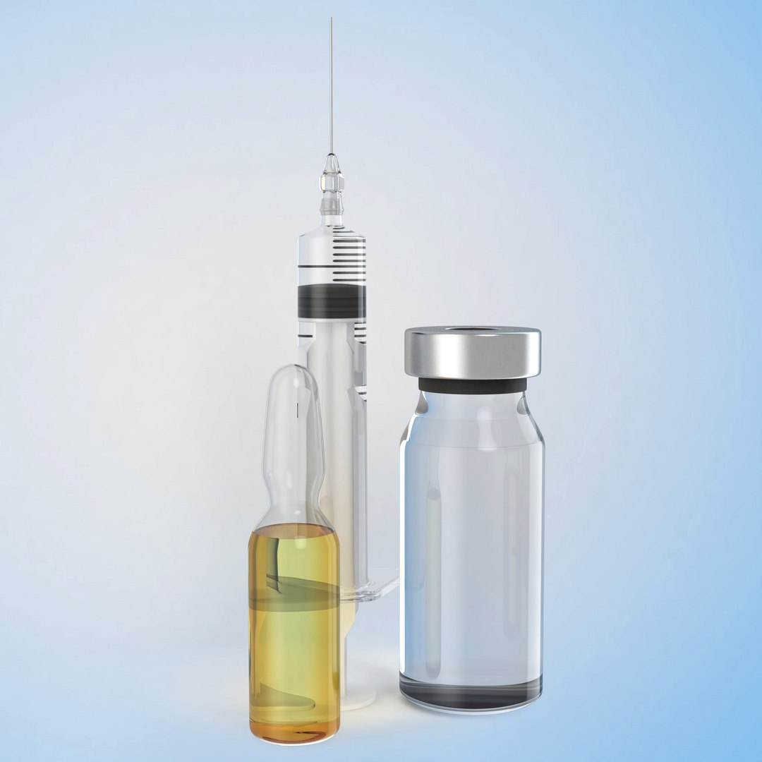 Vials Syringe 3d Model