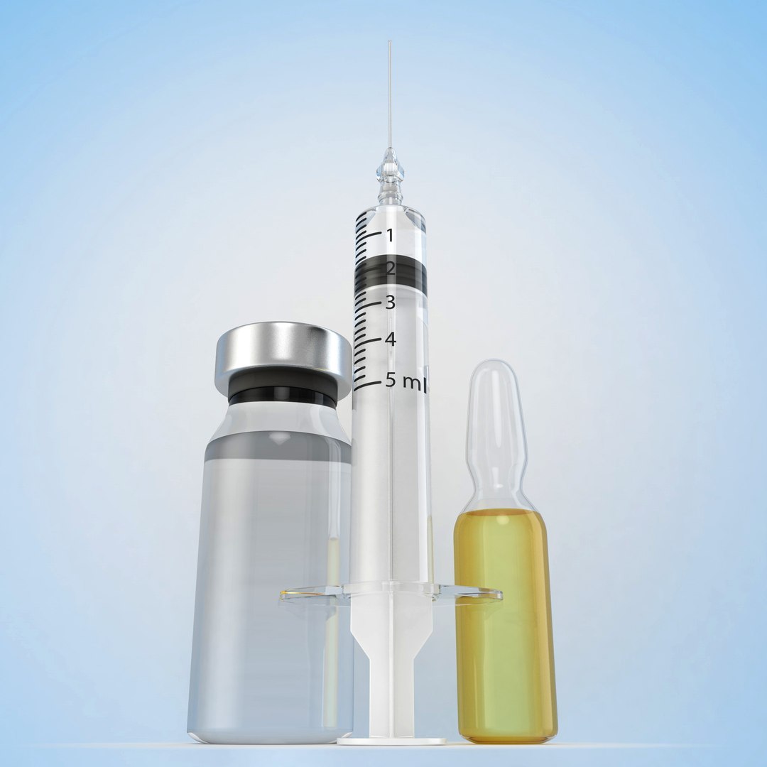 Vials Syringe 3d Model
