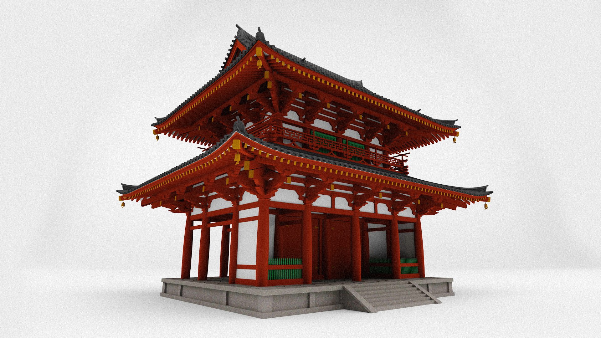 Asian Pagoda 3D Model - TurboSquid 1955503