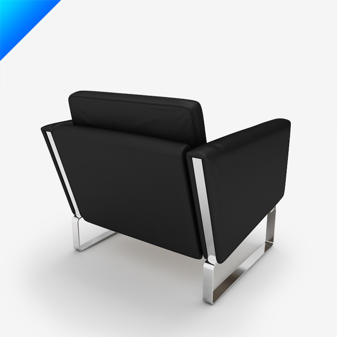 Ch101 Lounge Chair Hans Wegner 3d Obj