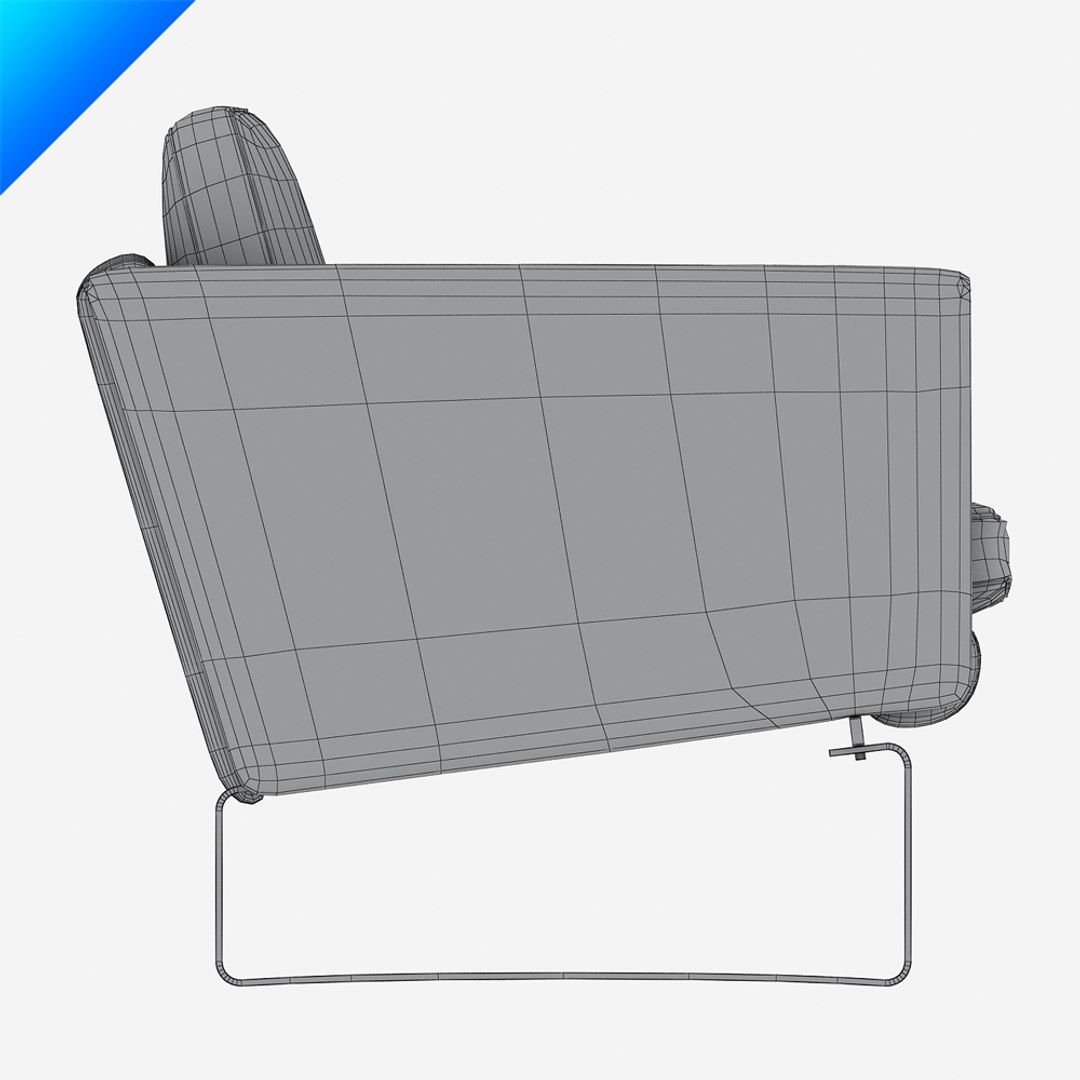 Ch101 Lounge Chair Hans Wegner 3d Obj