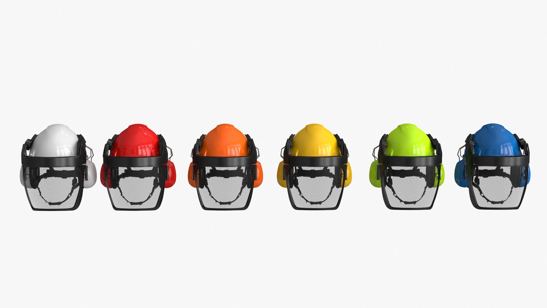 3D Model Construction Helmet 6 Colors - TurboSquid 2317530