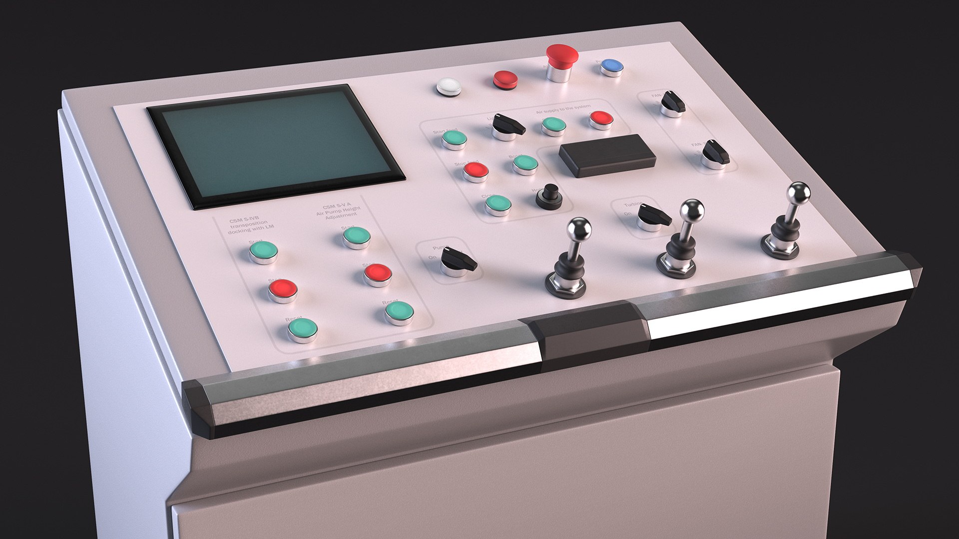 3D Model Operator Control Desk - TurboSquid 2155801