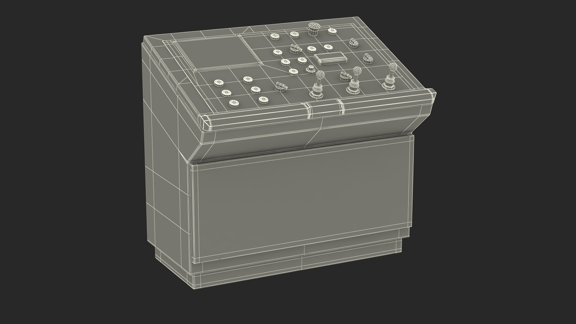 3D Model Operator Control Desk - TurboSquid 2155801