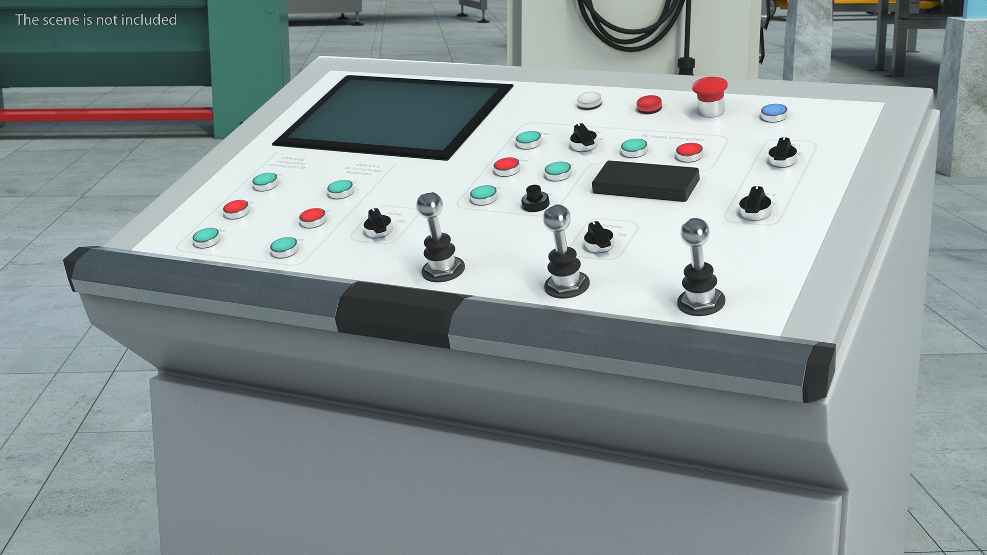 3D Model Operator Control Desk - TurboSquid 2155801
