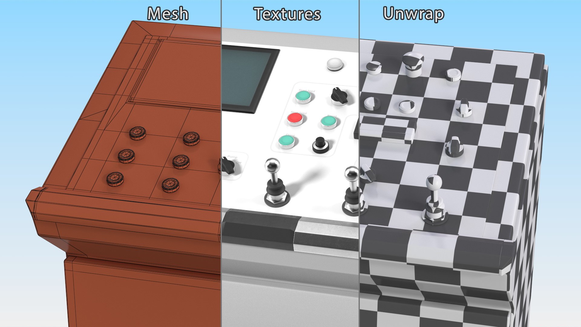 3D Model Operator Control Desk - TurboSquid 2155801