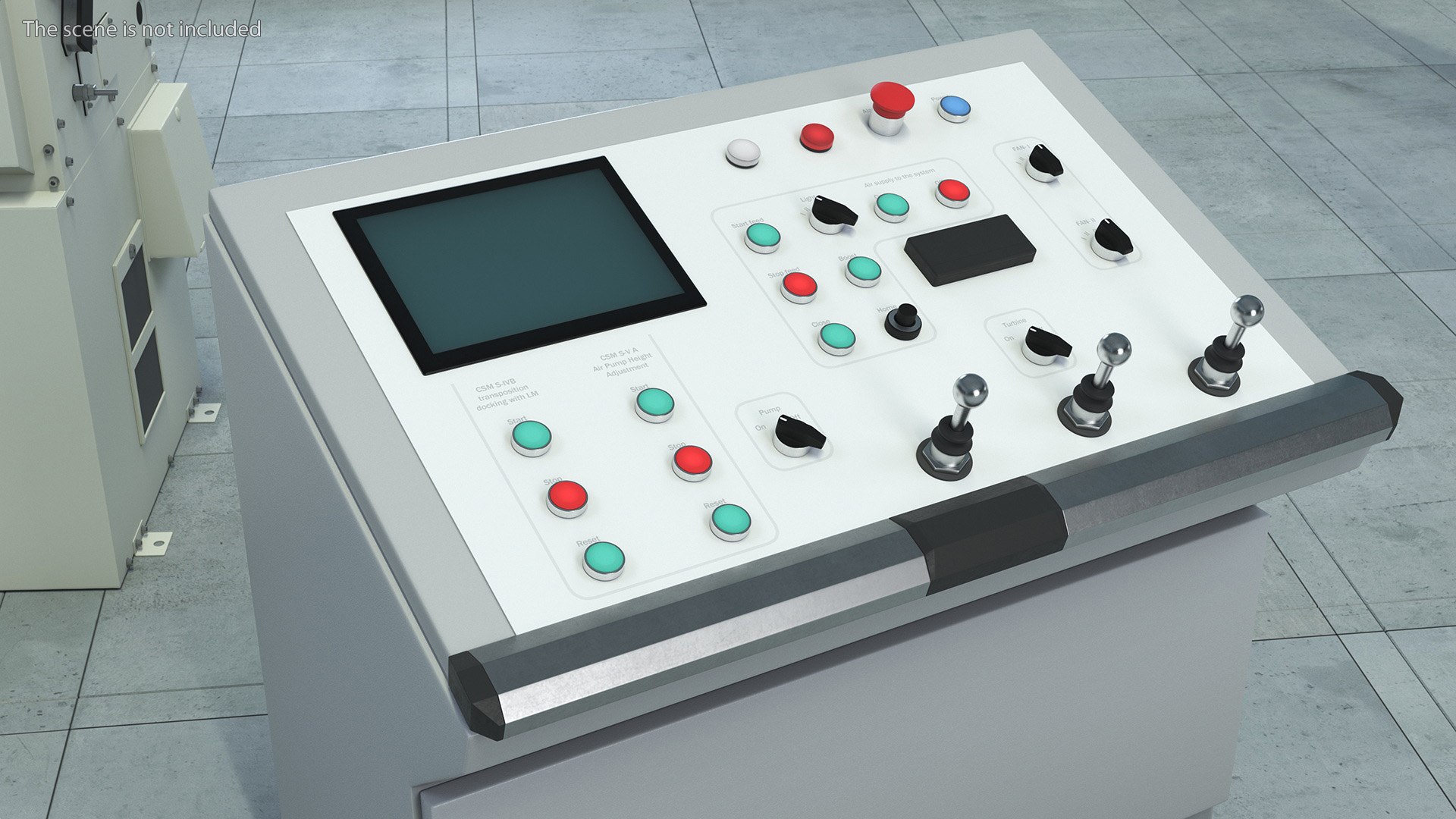 3D Model Operator Control Desk - TurboSquid 2155801