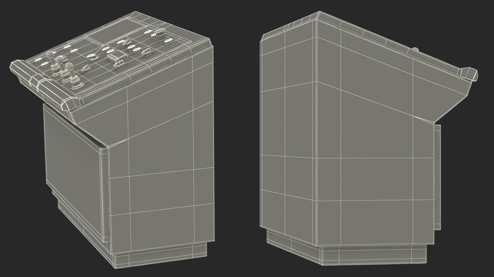 3D Model Operator Control Desk - TurboSquid 2155801