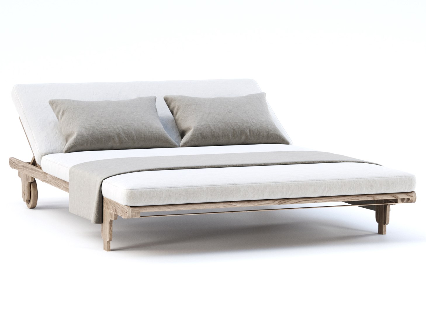 Eva Wooden Daybed EV21 By Bpoint Design 3D Model - TurboSquid 1912339