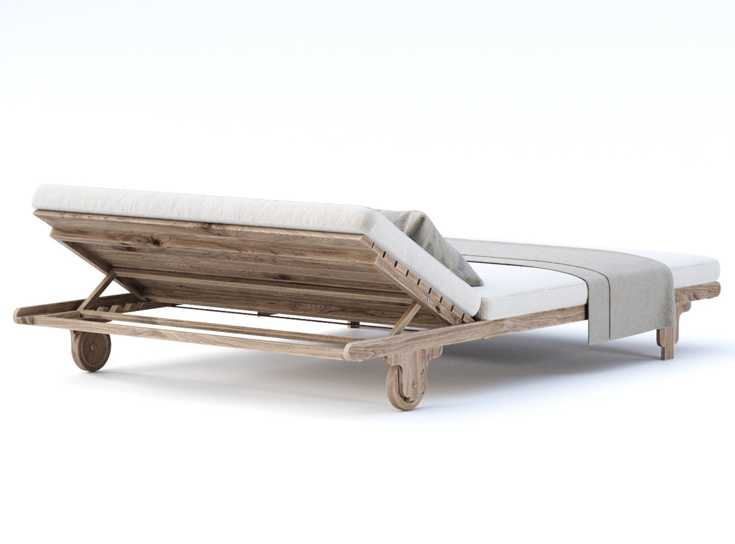 Eva Wooden Daybed EV21 By Bpoint Design 3D Model - TurboSquid 1912339