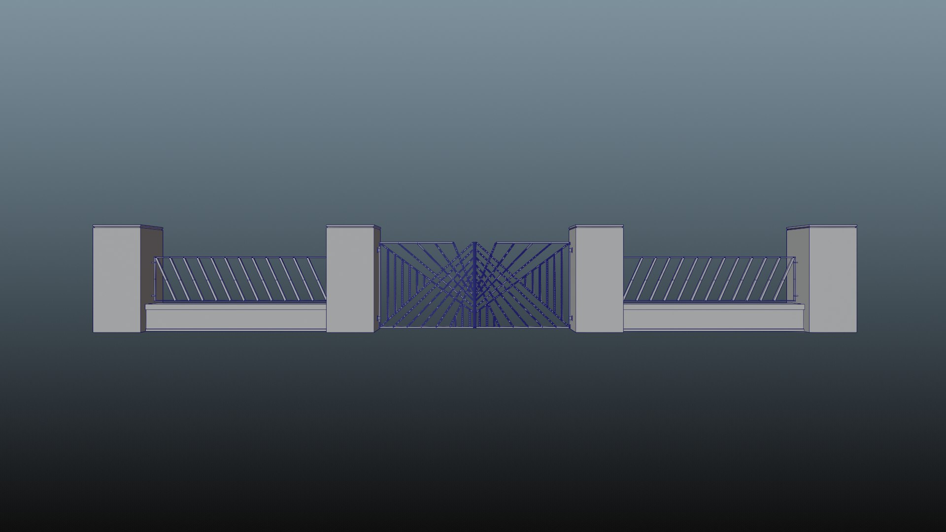 Low-Poly Realistic Fence 6 - With Materials 3D model - TurboSquid 2113958