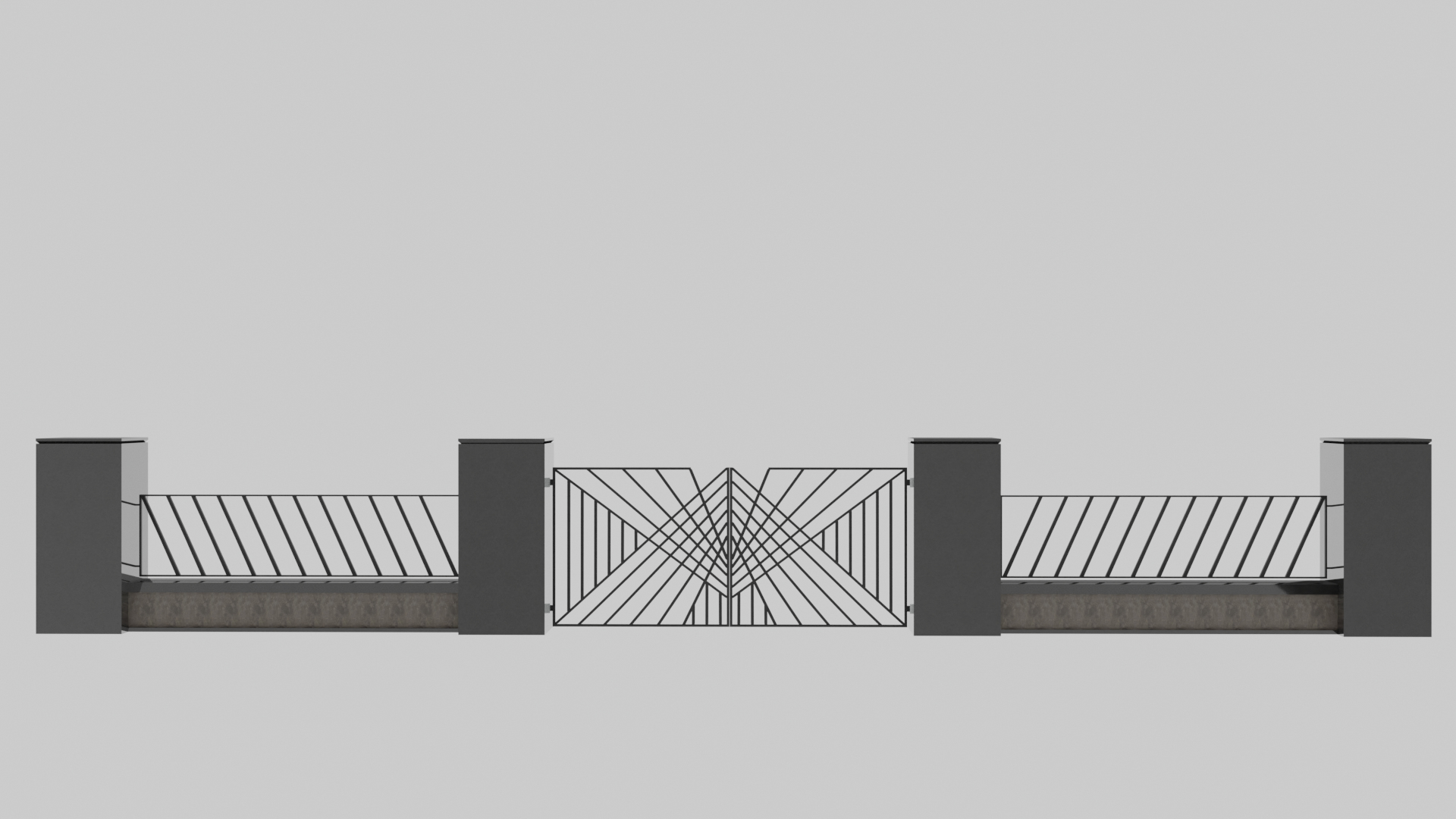 Low-Poly Realistic Fence 6 - With Materials 3D model - TurboSquid 2113958
