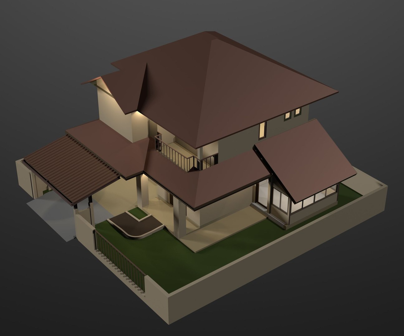 3D Simple House - TurboSquid 1968538