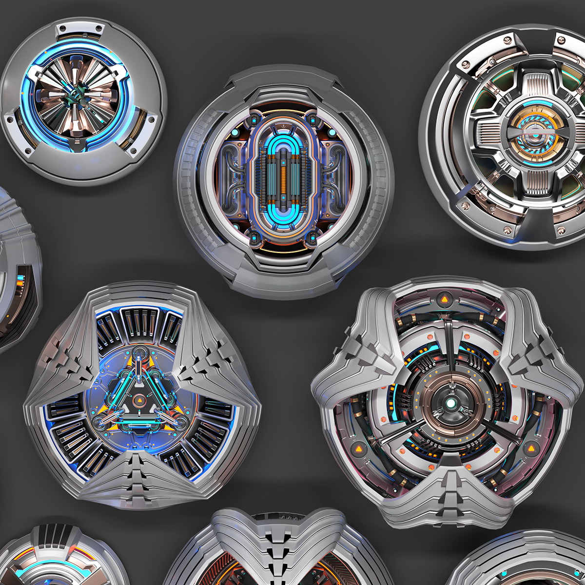 3D Sci - Fi Kitbash 2 subdivision ready 3D model - TurboSquid 1965350