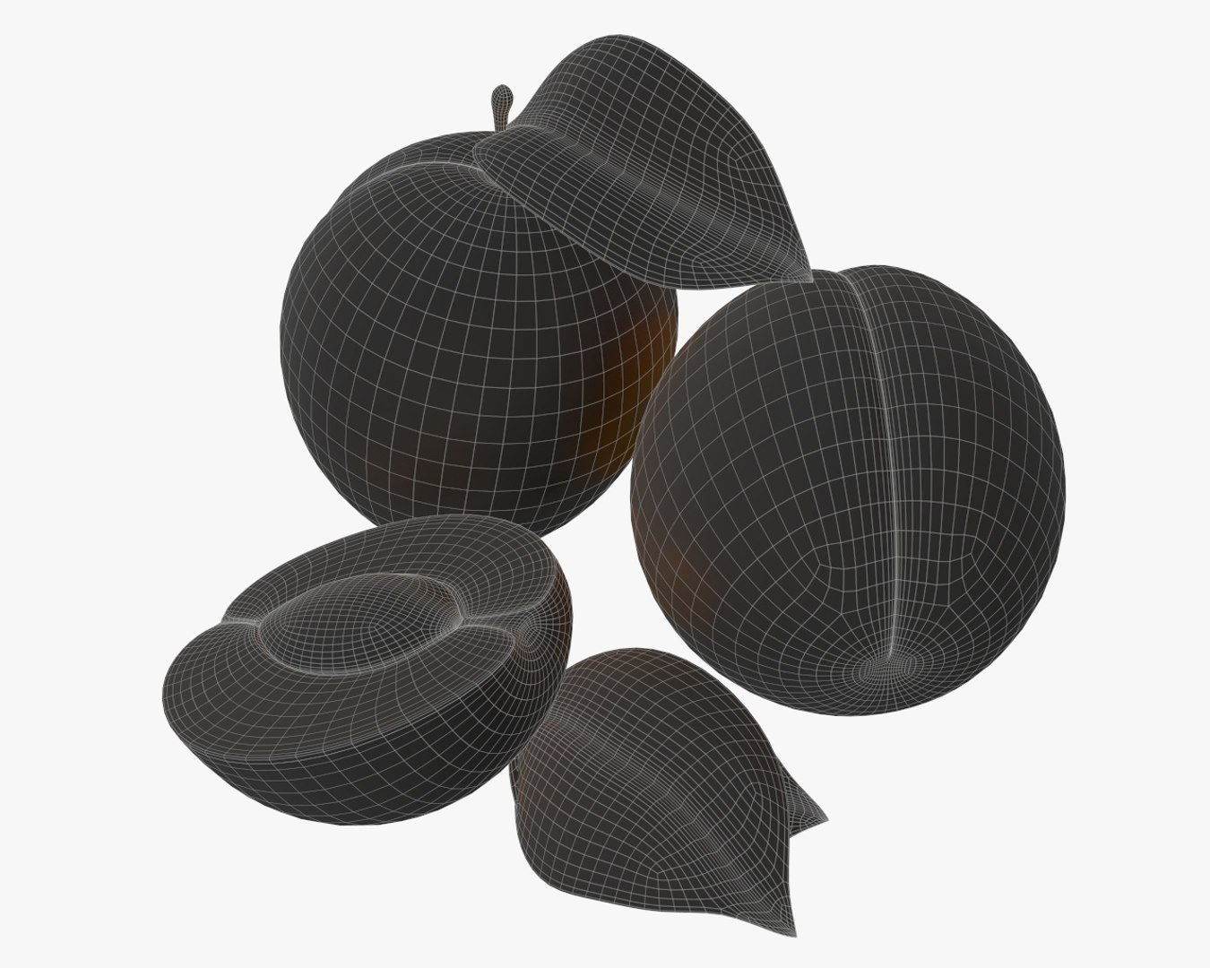 Apricot fruit fresh 3D model - TurboSquid 1388998