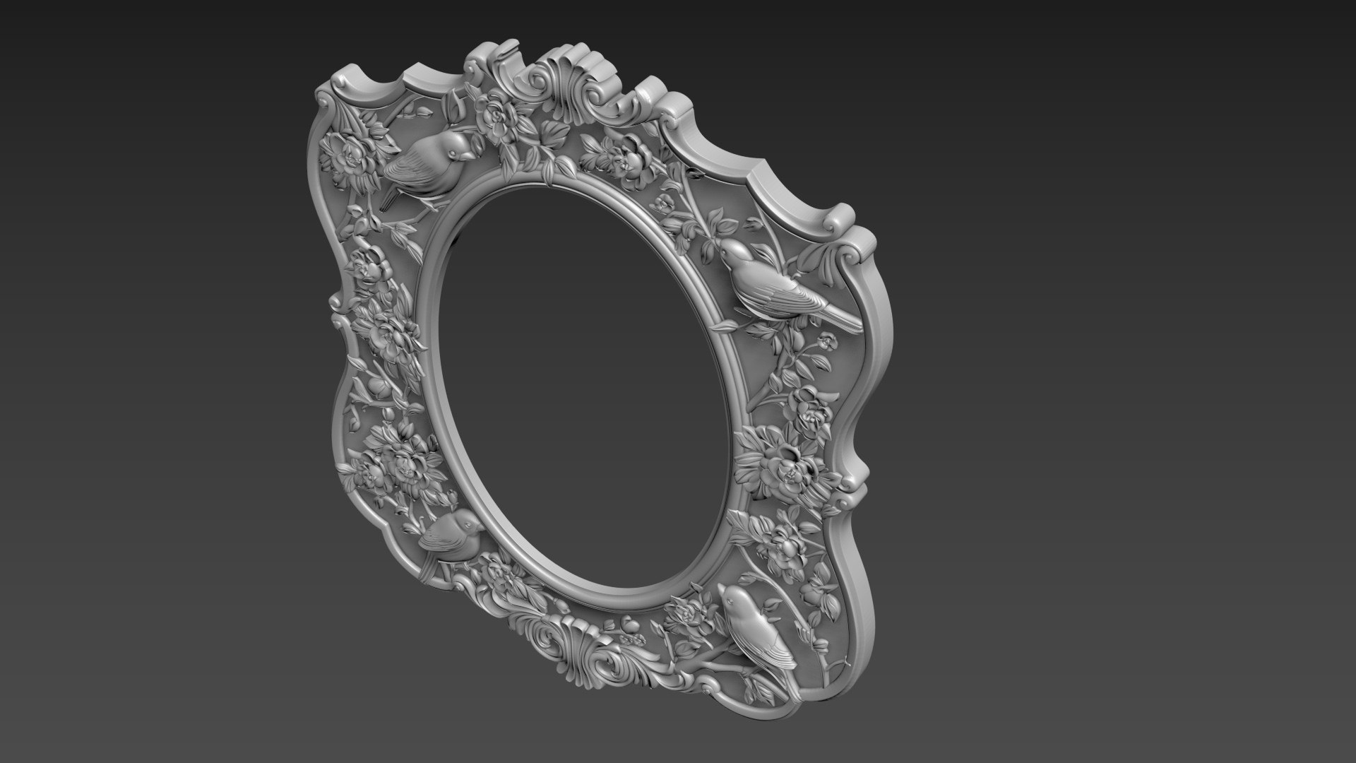 Mirror Frame 3D Model - TurboSquid 2296246