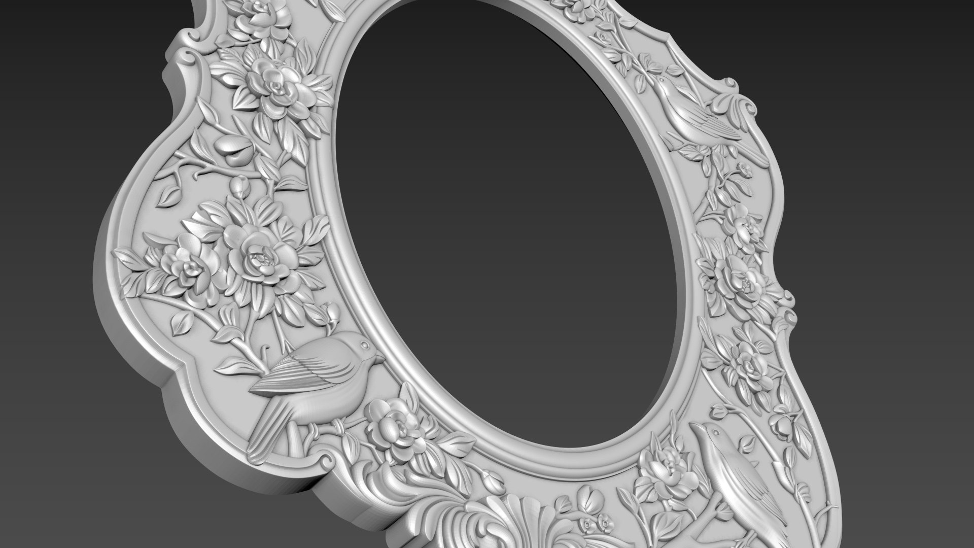 Mirror Frame 3D Model - TurboSquid 2296246