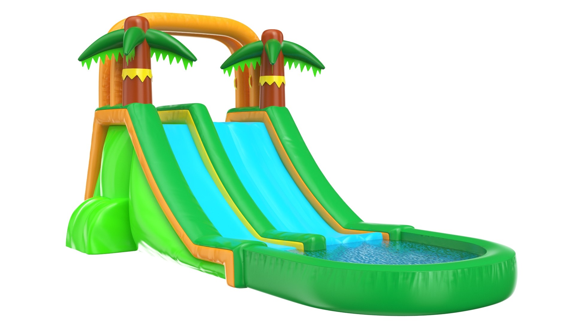 Inflatable Water Slide Model - TurboSquid 1911242