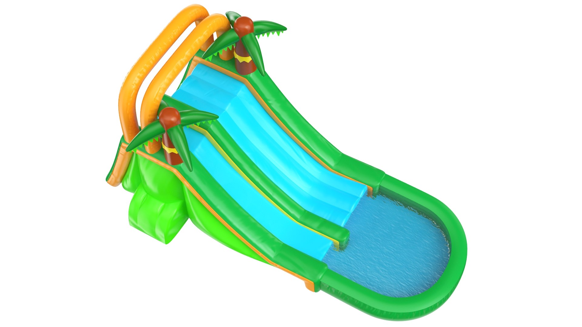 Inflatable Water Slide Model - TurboSquid 1911242