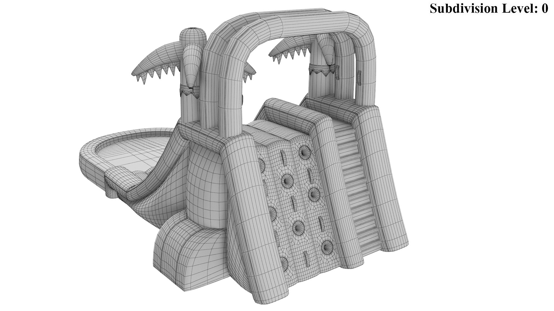 Inflatable Water Slide Model - TurboSquid 1911242