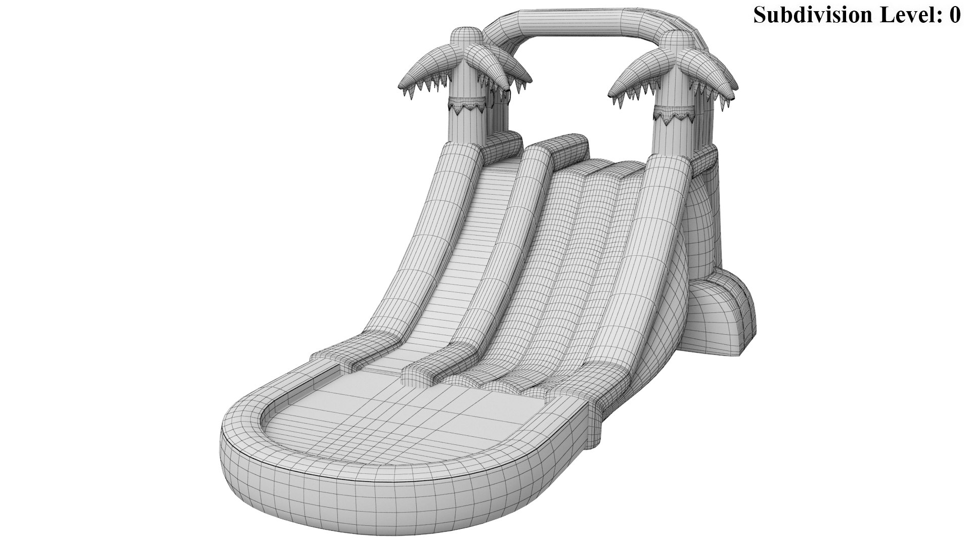 Inflatable Water Slide Model - TurboSquid 1911242