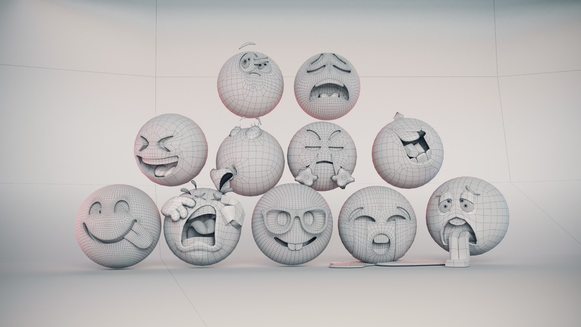 Emojis Funny 3D Model - TurboSquid 1884563