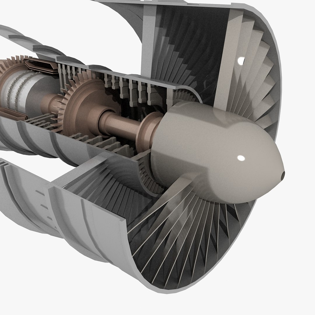 3d Model Jet Turbine