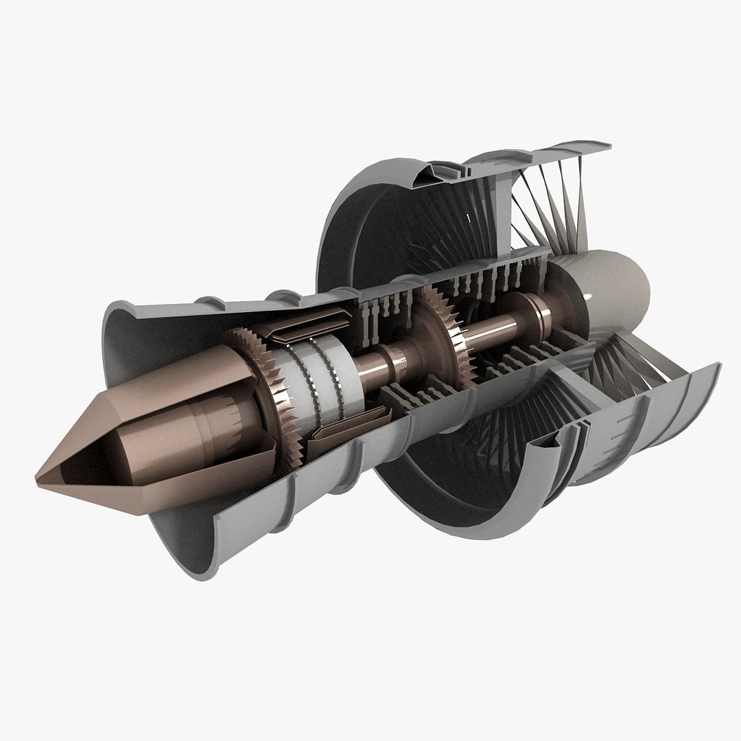 3d Model Jet Turbine