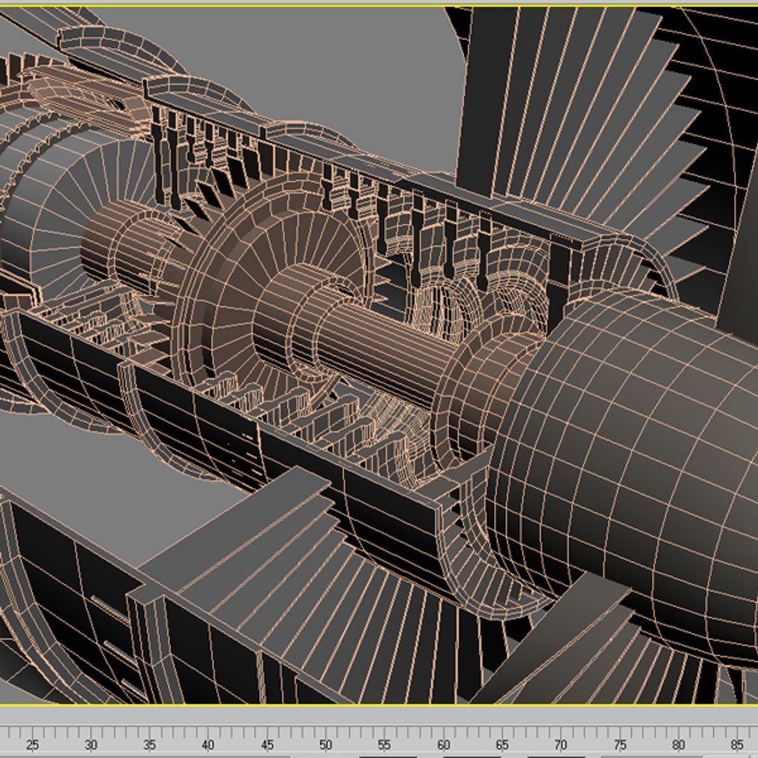 3d Model Jet Turbine