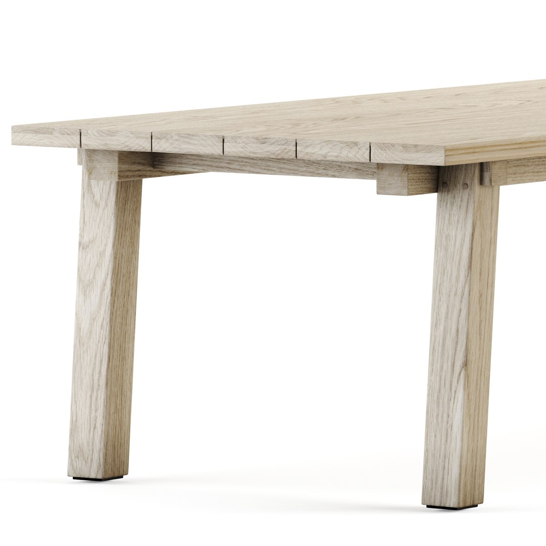 3D Teaka Table Wood - TurboSquid 1699813