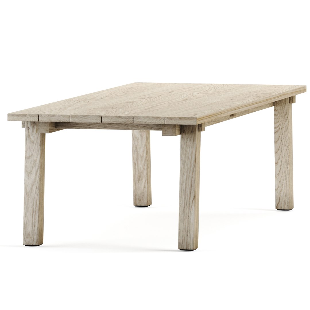 3D Teaka Table Wood - TurboSquid 1699813