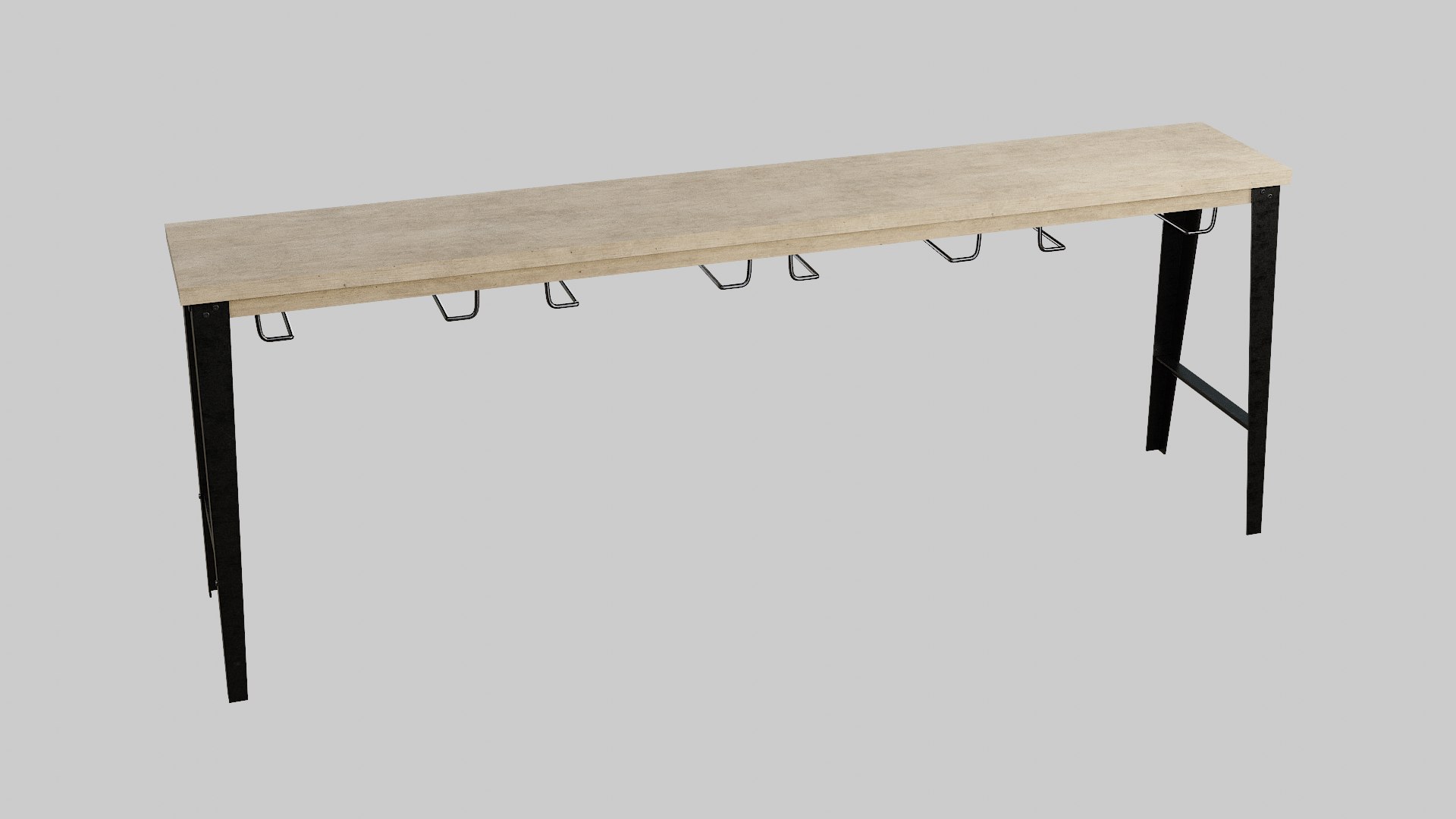 3D Bar Table Model - TurboSquid 1545658