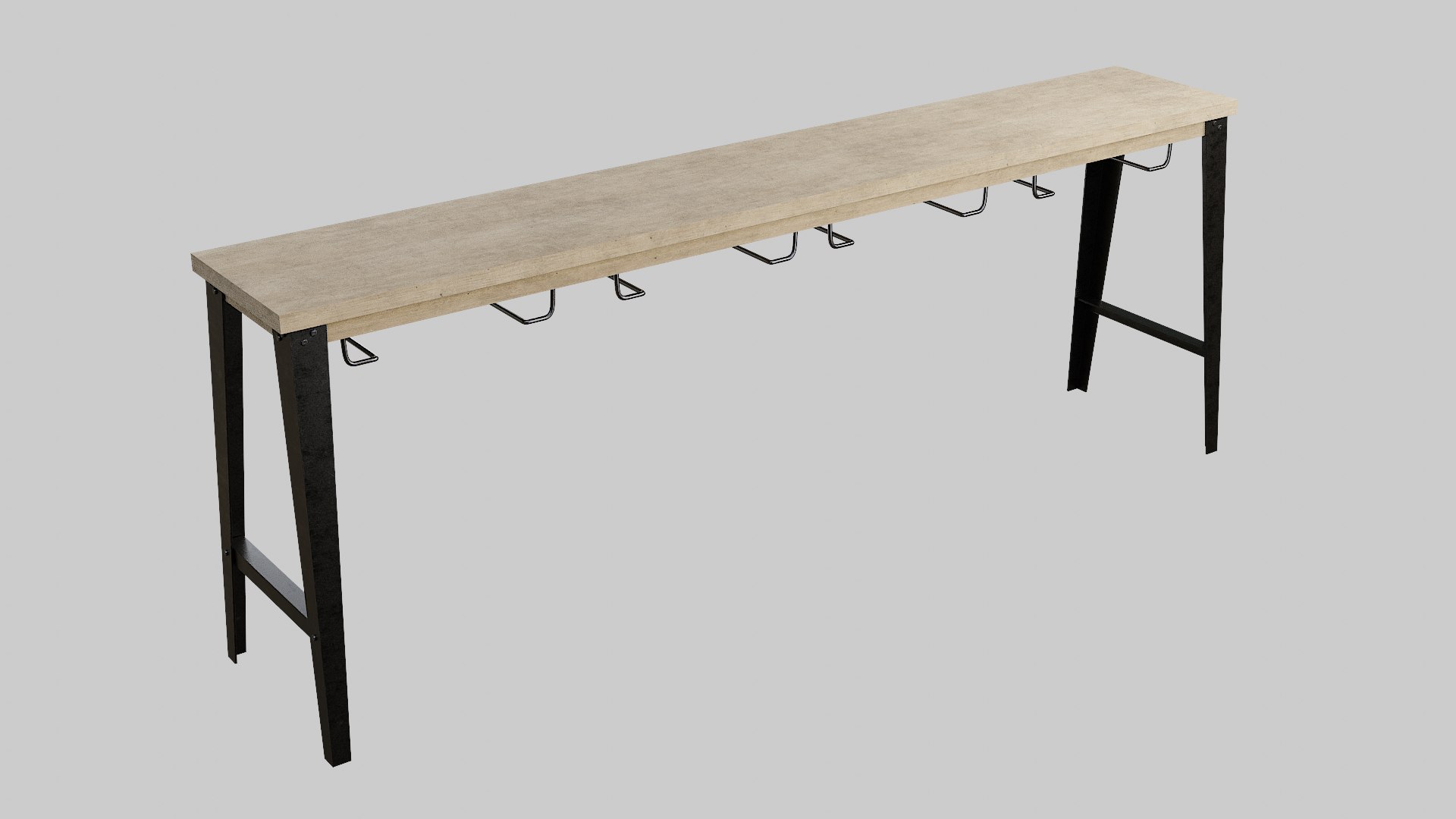 3D Bar Table Model - TurboSquid 1545658