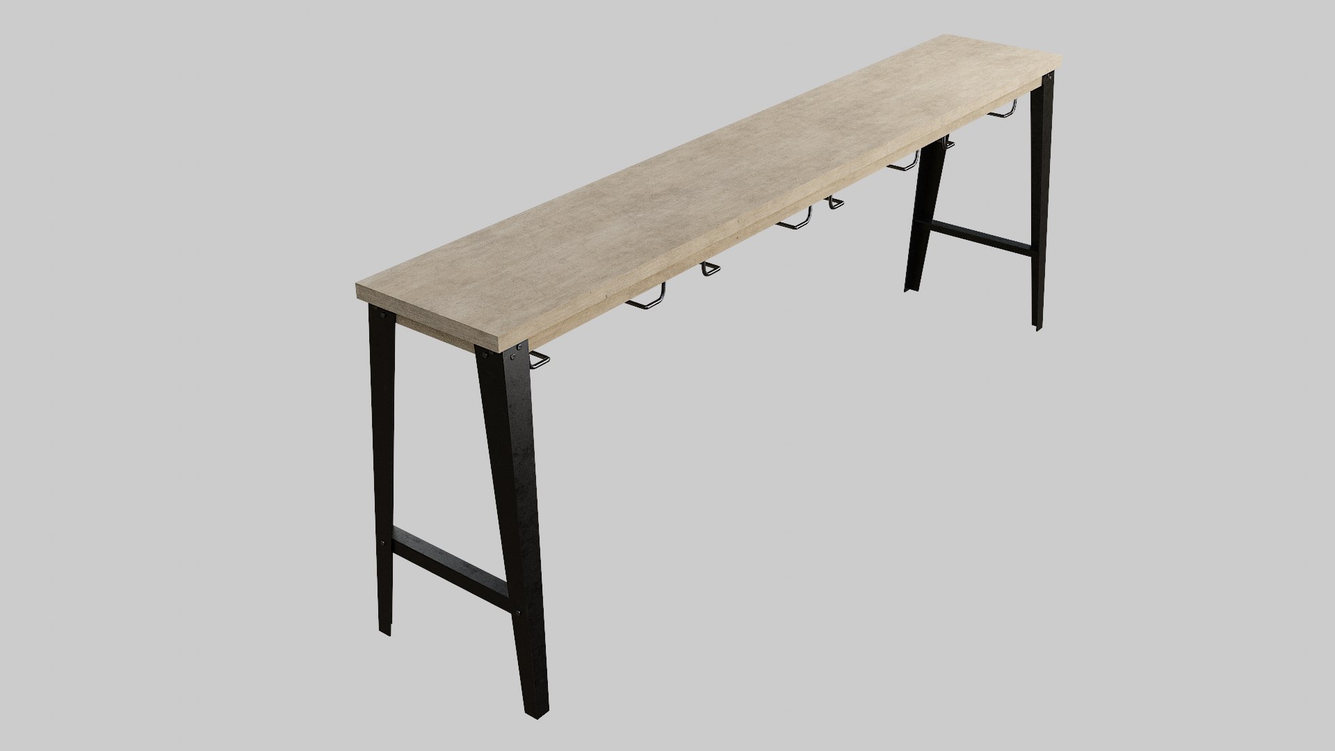 3D Bar Table Model - TurboSquid 1545658