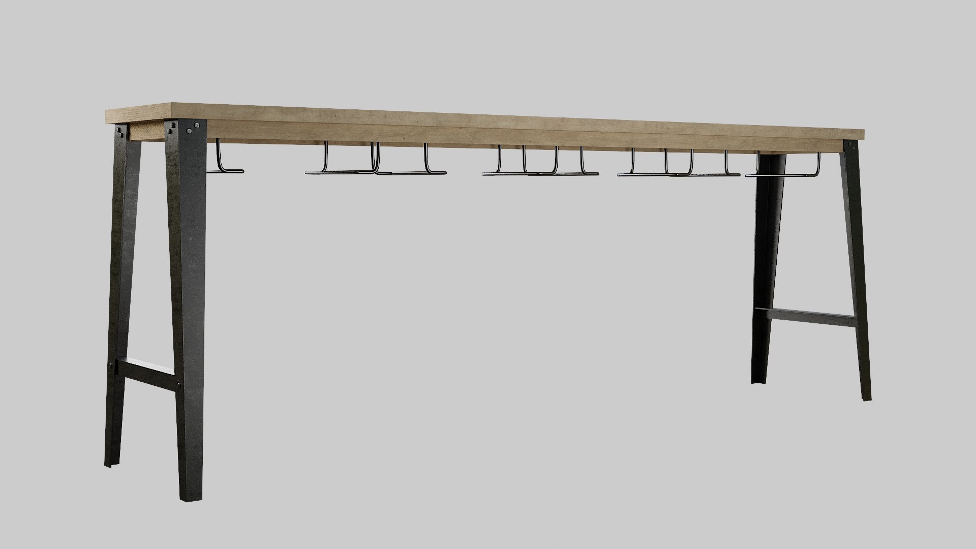 3D Bar Table Model - TurboSquid 1545658