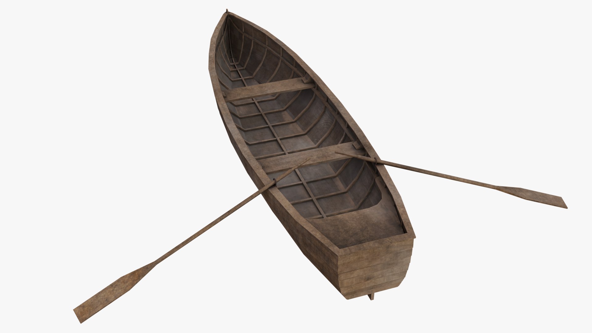 3D Model Rowboat Row Boat - TurboSquid 1695489