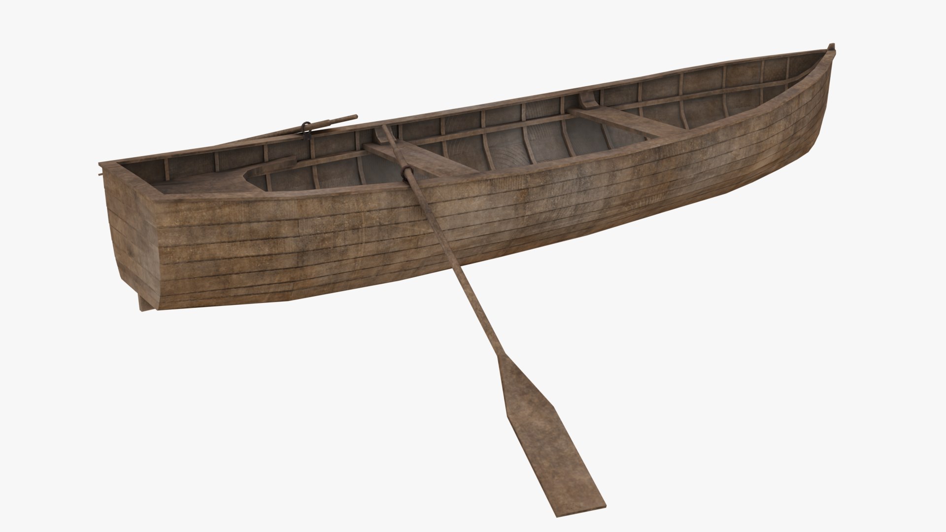3D Model Rowboat Row Boat - TurboSquid 1695489