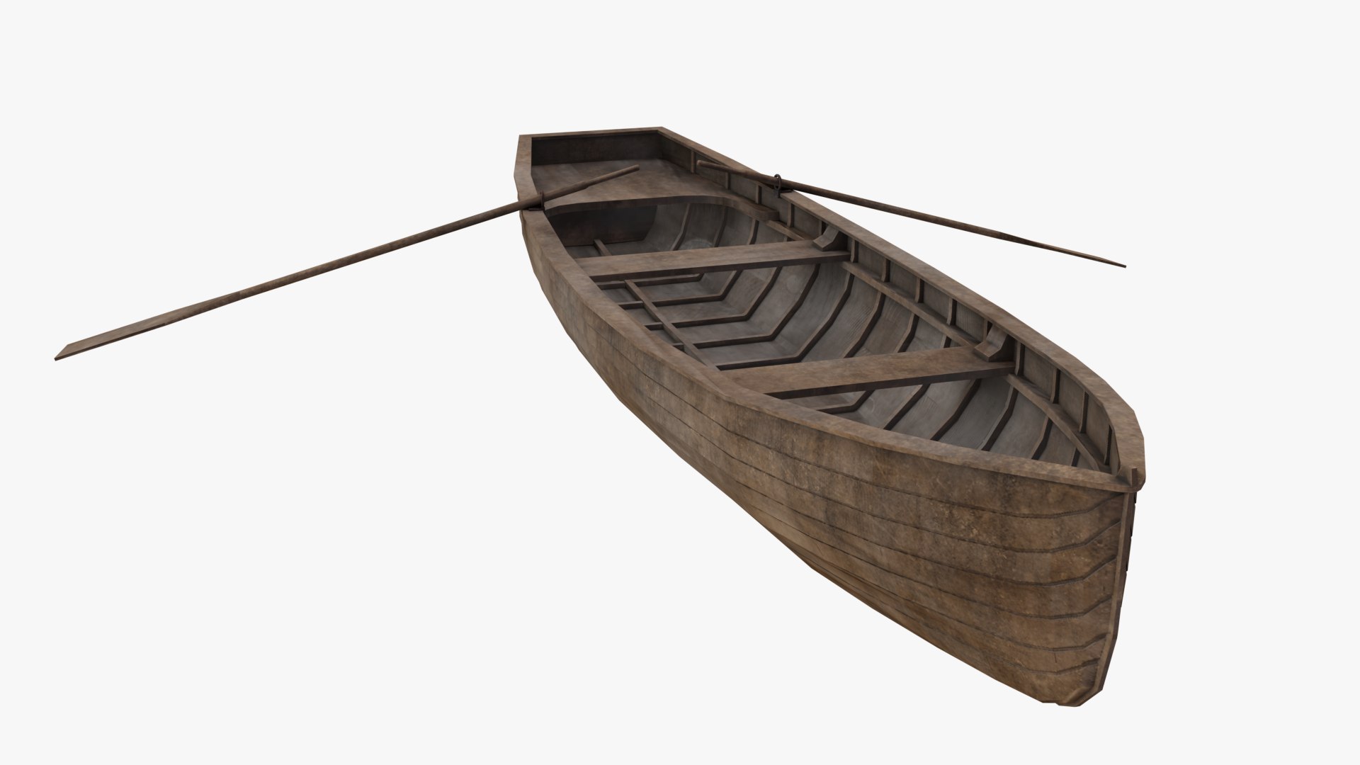 3D Model Rowboat Row Boat - TurboSquid 1695489