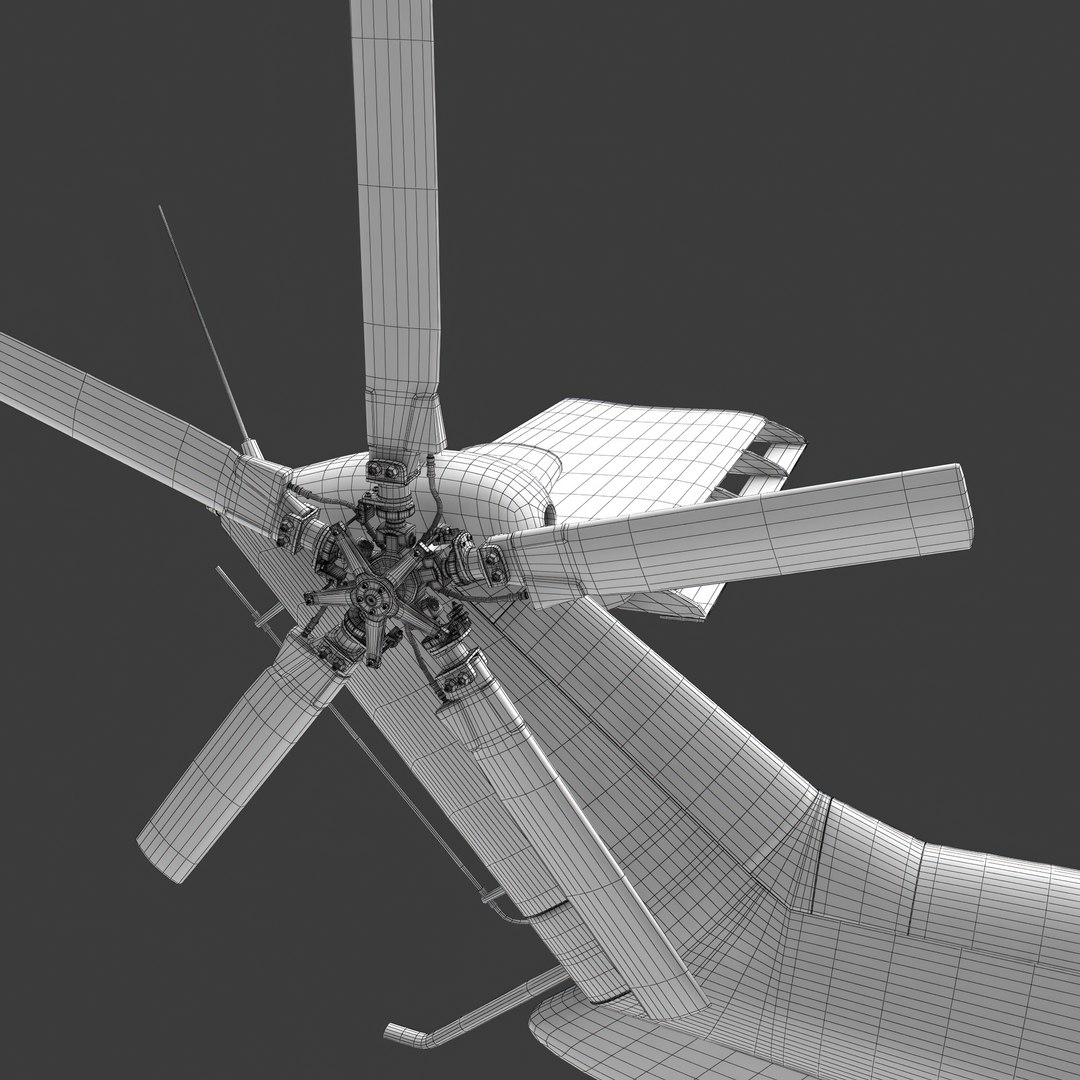 3d Model Eurocopter As332 Super Puma