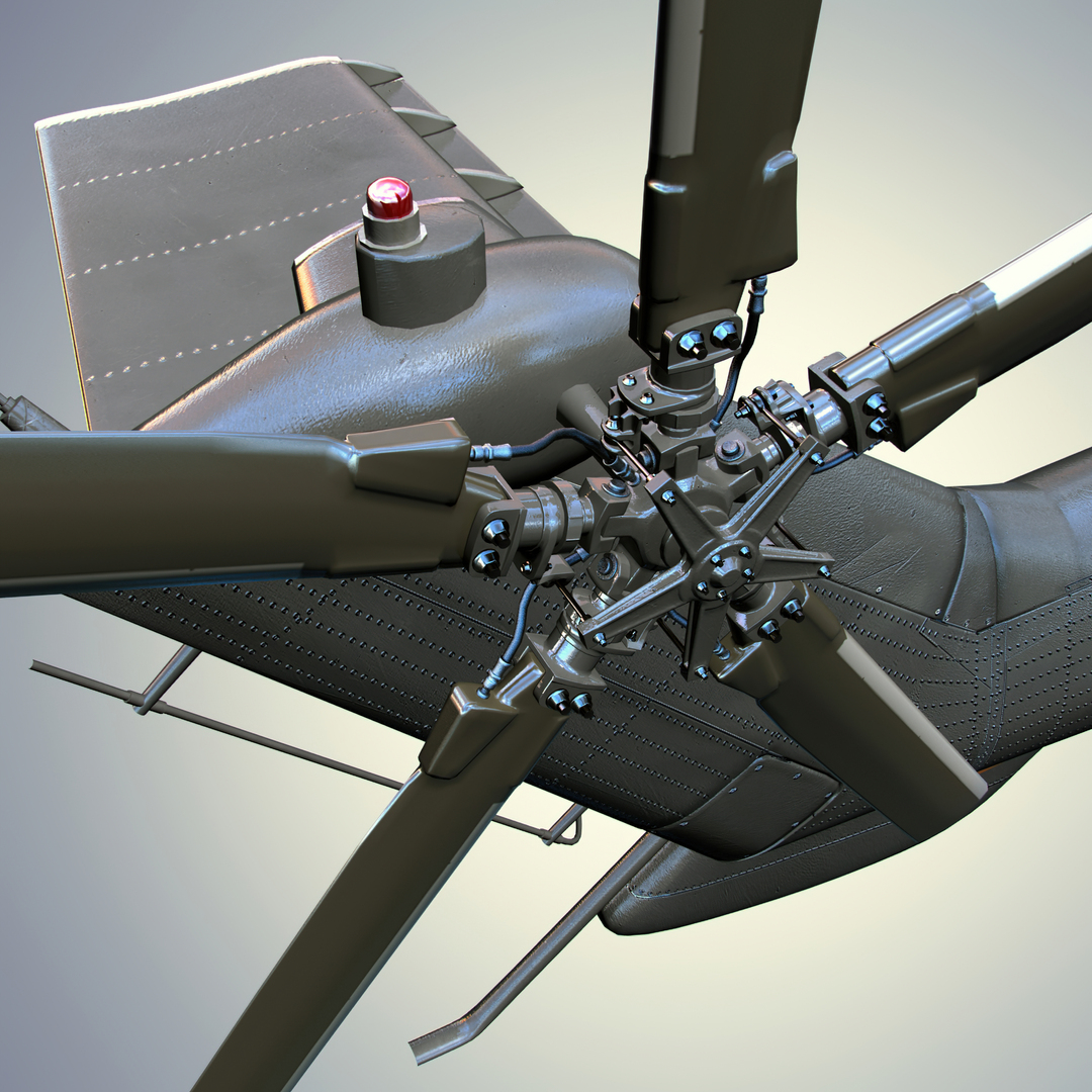 3d model eurocopter as332 super puma