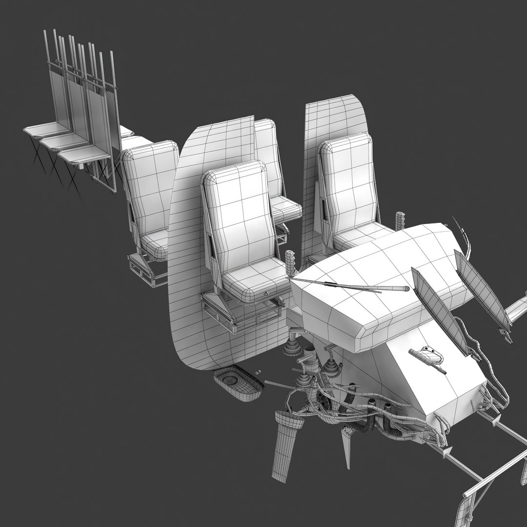3d Model Eurocopter As332 Super Puma