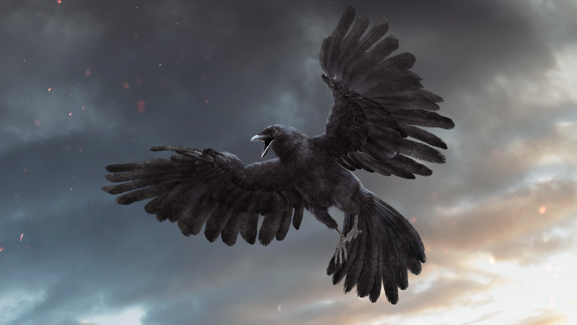 3D Model Rigging Crow Anatomy - TurboSquid 1521224